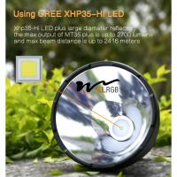 China MT35 PLUS Handheld Flashlight XHP35 Hi 2700 Lumen Led Searchlight for sale