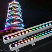 China Dmx512 Architectural Wall Wash Lights Outdoor Working Light DC12V 36W RGB for sale