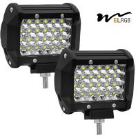 China 72w 24v Led Spotlight Vehicle LED Work Lights 4 Inch 4 Row 4x4 Spotlights for sale