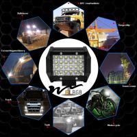 China 72w 24v Led Spotlight Vehicle LED Work Lights 4 Inch 4 Row 4x4 Spotlights for sale