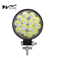 China 4X4 Offroad Headlight 14SMD 12V-80V Double Color Truck Spotlights for sale