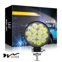 China 4X4 Offroad Headlight 14SMD 12V-80V Double Color Truck Spotlights for sale