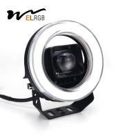 China 3000LM Auxiliary Round Amber Fog Lights For Off Road 4x4 Bumper Truck for sale