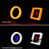 China 3000LM Auxiliary Round Amber Fog Lights For Off Road 4x4 Bumper Truck for sale