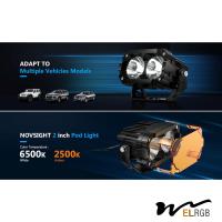 China 3600LM 4.5Inch Trailer Vehicle LED Work Lights 42W Car Driving Light for sale