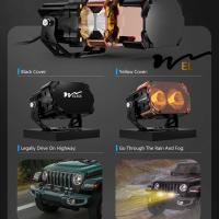 China 3600LM 4.5Inch Trailer Vehicle LED Work Lights 42W Car Driving Light for sale