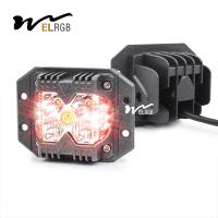 China 3500LM Cube Side Shooter Led Pods Vehicle LED Work Lights 12V 6500K for sale