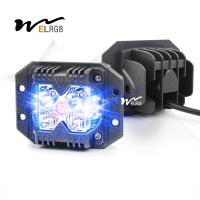 China 3500LM Cube Side Shooter Led Pods Vehicle LED Work Lights 12V 6500K for sale