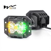 China 3500LM Cube Side Shooter Led Pods Vehicle LED Work Lights 12V 6500K for sale