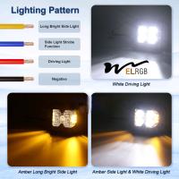 China 3500LM Cube Side Shooter Led Pods Vehicle LED Work Lights 12V 6500K for sale