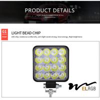 China 48W 16LED 4WD Square Led Work Lights Off Road Work Light for sale