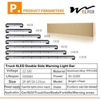 China 6LED Work Truck Strobe Lights 30cm-119cm Daytime Running Lights Flashing 2 Sides for sale