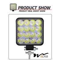 China 48W Square Vehicle LED Work Lights Bright 16 Leds Car Led Worklight for sale