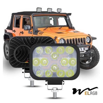 China Ip67 Waterproof Vehicle LED Work Lights Square 24v 12v 42w 3 Inch for sale