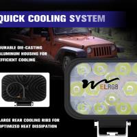 China Ip67 Waterproof Vehicle LED Work Lights Square 24v 12v 42w 3 Inch for sale
