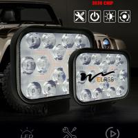 China Ip67 Waterproof Vehicle LED Work Lights Square 24v 12v 42w 3 Inch for sale