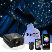 China RGBW 16W Fiber Optic Ceiling Lights Star Kit Twinkle 12v Car Roof Star Light for sale