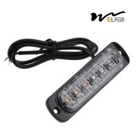 China 6LED Car Side Marker Lights Trucks Strobe Lamp LED Flasher Warning Lights for sale