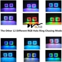 China Mini RGB Vehicle LED Work Lights 3 Inch 4x4 Led Pod Light Decoration for sale
