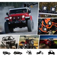 China Mini RGB Vehicle LED Work Lights 3 Inch 4x4 Led Pod Light Decoration for sale