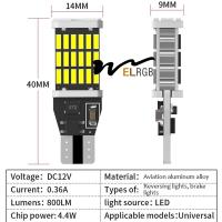 China No Error 4014 45SMD 6000K Auto Bcakup Reverse Lamp Car Tail Brake Bulbs Canbus WY16W W16W T15  Led Light Bulb for sale