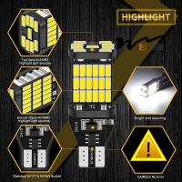 China No Error 4014 45SMD 6000K Auto Bcakup Reverse Lamp Car Tail Brake Bulbs Canbus WY16W W16W T15  Led Light Bulb for sale