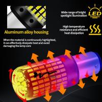 China T20 144smd Car Led Bulb 1156 1157 7440 7443 White Yellow Red Light Led Turn Signal Light Driving Reverse Brake Light Bul for sale