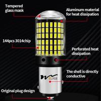 China T20 144smd Car Led Bulb 1156 1157 7440 7443 White Yellow Red Light Led Turn Signal Light Driving Reverse Brake Light Bul for sale