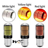 China T20 144smd Car Led Bulb 1156 1157 7440 7443 White Yellow Red Light Led Turn Signal Light Driving Reverse Brake Light Bul for sale