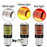 China T20 144smd Car Led Bulb 1156 1157 7440 7443 White Yellow Red Light Led Turn Signal Light Driving Reverse Brake Light Bul for sale