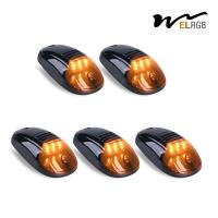China Amber Led Roof Marker Lights 5Pcs Smoke Lens Ford 1999-2016 F150 F250 for sale