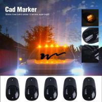 China Amber Led Roof Marker Lights 5Pcs Smoke Lens Ford 1999-2016 F150 F250 for sale