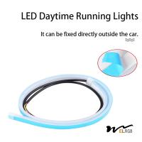 China 45cm 60CM Drl LED Strip Vehicle LED Work Lights Drl Flexible Led Headlight Strips for sale