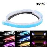 China 45cm 60CM Drl LED Strip Vehicle LED Work Lights Drl Flexible Led Headlight Strips for sale