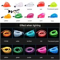 China 5M EL Car Cold Light Line RGB Neon Interior Atmosphere Light for sale