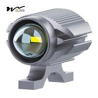 China 6000K 2 Inch Round Fog Lights 30W LED Motorcycle Lights Spot Beam Dual Color for sale
