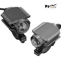 China 6000K 2 Inch Round Fog Lights 30W LED Motorcycle Lights Spot Beam Dual Color for sale
