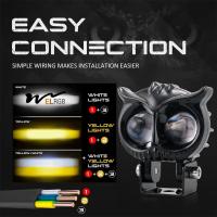 China 40000H Waterproof LED Motorcycle Lights Laser Motorcycle Fog Lamps for sale