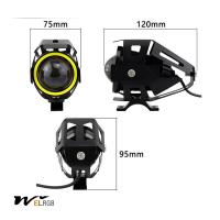 China 4000lm 12V Led Motorcycle Spotlights U7 Fog Driving Lamp High Low Beam for sale