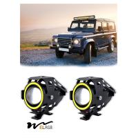 China 4000lm 12V Led Motorcycle Spotlights U7 Fog Driving Lamp High Low Beam for sale