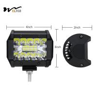 China 60W 20LED Truck LED Work Light 6000K LED Light Bar 4 Inch DC 12V-24V for sale