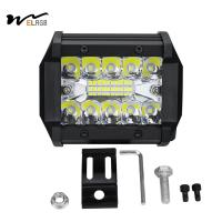 China 60W 20LED Truck LED Work Light 6000K LED Light Bar 4 Inch DC 12V-24V for sale