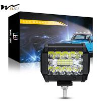 China 60W 20LED Truck LED Work Light 6000K LED Light Bar 4 Inch DC 12V-24V for sale