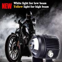 China H4 H6 T19 LED Motorcycle Lights IP68 Yellow Fog Lights Hi Lo Beam for sale