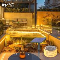 China 10m 2835 Outdoor Rope Solar Lights 3500K LiFePO4 Solar Led Tape Lights for sale