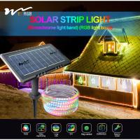 China 10m 2835 Outdoor Rope Solar Lights 3500K LiFePO4 Solar Led Tape Lights for sale