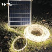China 2200k 10 Meters Solar Light Strip Outdoor Solar Powered Rope Lights for sale