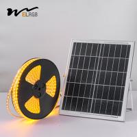 China 3000K Lithium Battery Solar Powered LED Strip Rgb Solar Led Tape Lights for sale