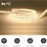 China 3000K Lithium Battery Solar Powered LED Strip Rgb Solar Led Tape Lights for sale