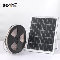 China 3000K Lithium Battery Solar Powered LED Strip Rgb Solar Led Tape Lights for sale